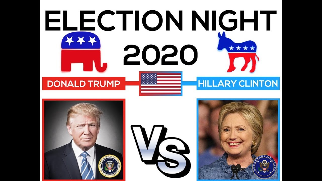 Election Night 2020 | Hillary Clinton vs Donald Trump - YouTube