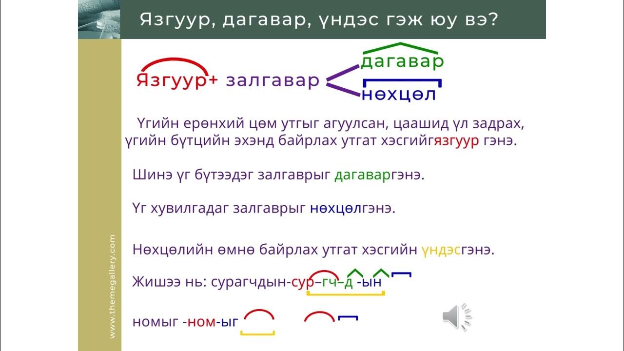 6 р ангийн монгол хэлний тийн ялгал хичээл Youtube