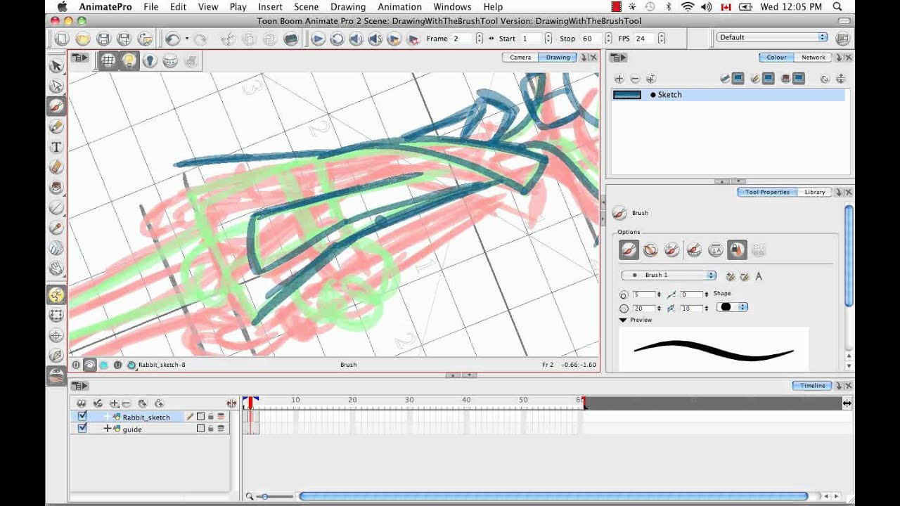 Toon Boom Animate Pro 2 Video Tutorials - 07 Drawing With The Brush ...