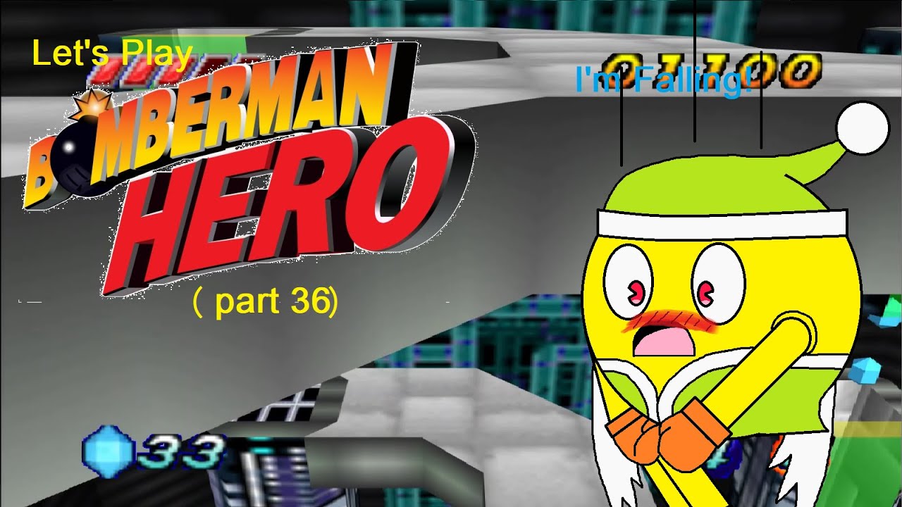 I'm falling | Cute Wings plays Bomberman Hero (part 36) - YouTube