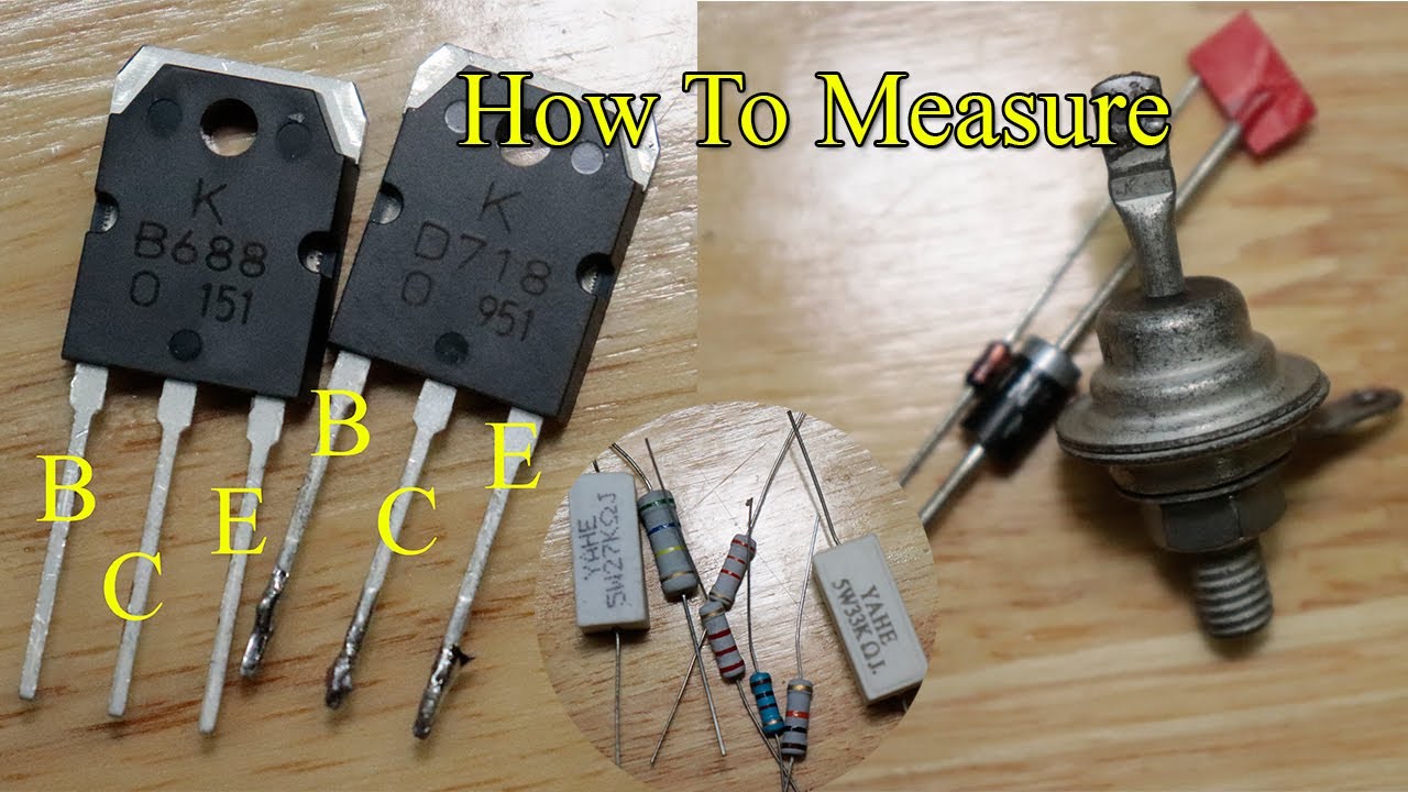 How to measure electronic components - YouTube