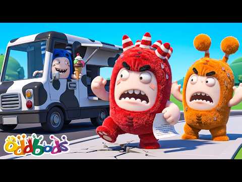 Nobody Likes The Ice Cream Man | Oddbods 👹 | Action Cartoons For Kids