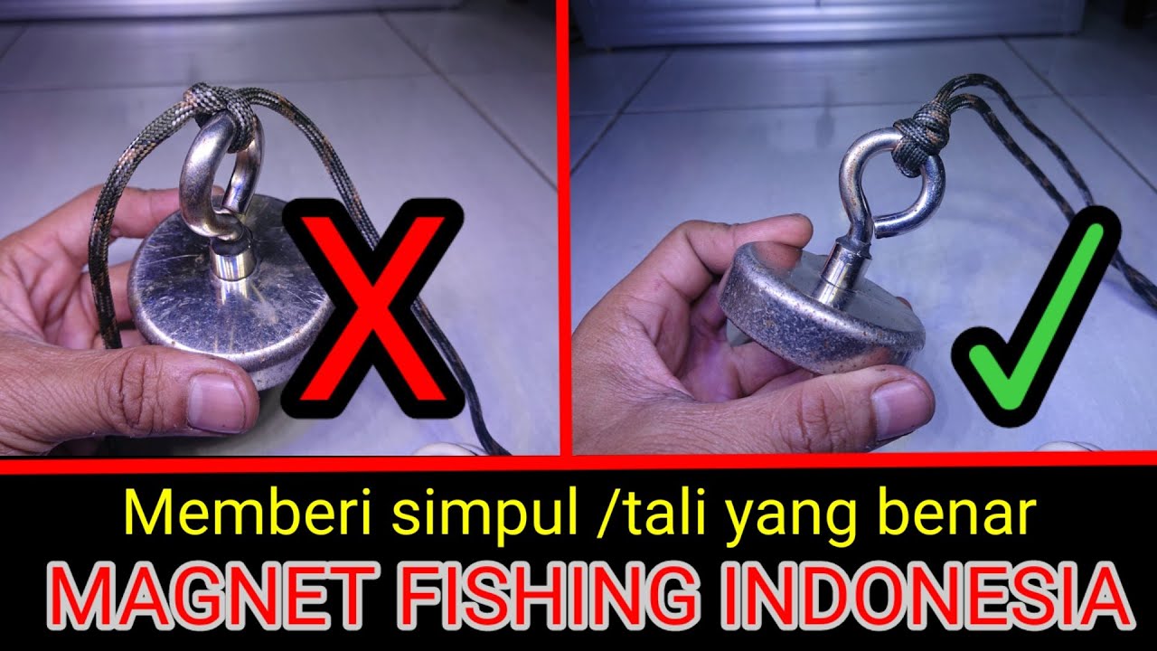 Cara menali magnet fishing -Pak youtuber-MAGNET FISHING INDONESIA - YouTube