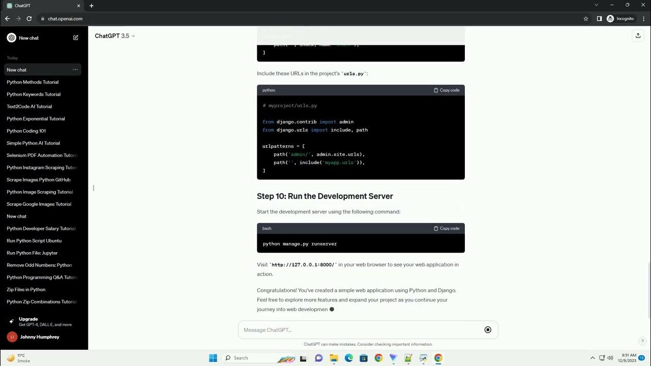 Web Development In Python With Django - Youtube
