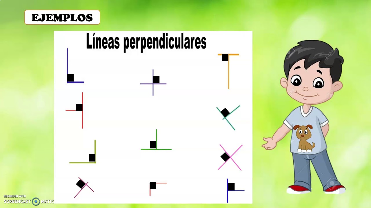 3º PRIMARIA MATEMÁTICA - LÍNEAS PERPENDICULARES - YouTube
