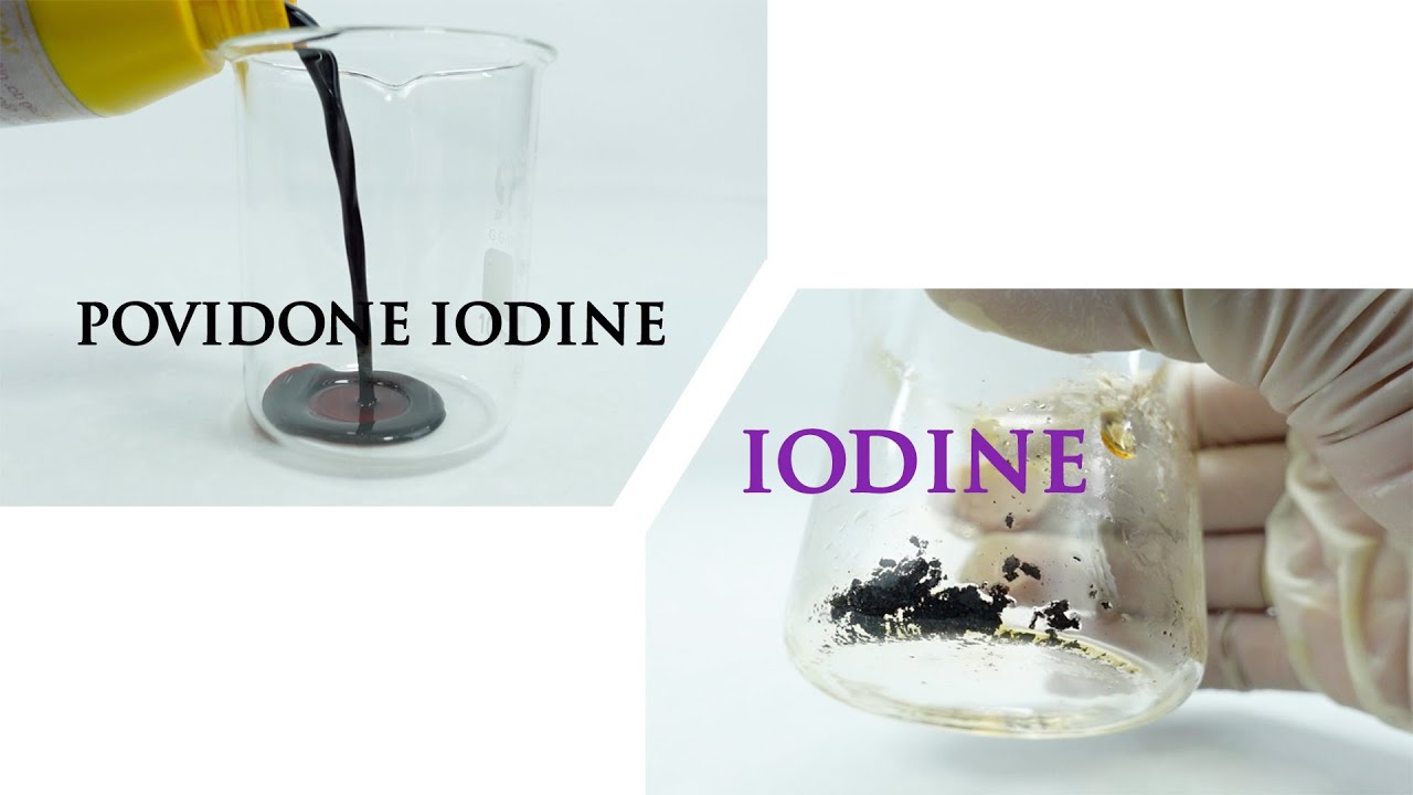 Điều chế iodine (i-ốt, iod) từ povidone iodine - YouTube