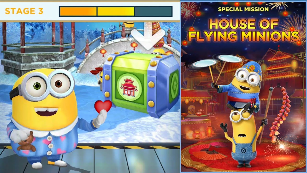 Minion Rush HOUSE OF FLYING MINIONS Stage 2 Completed Rewards Claim ...
