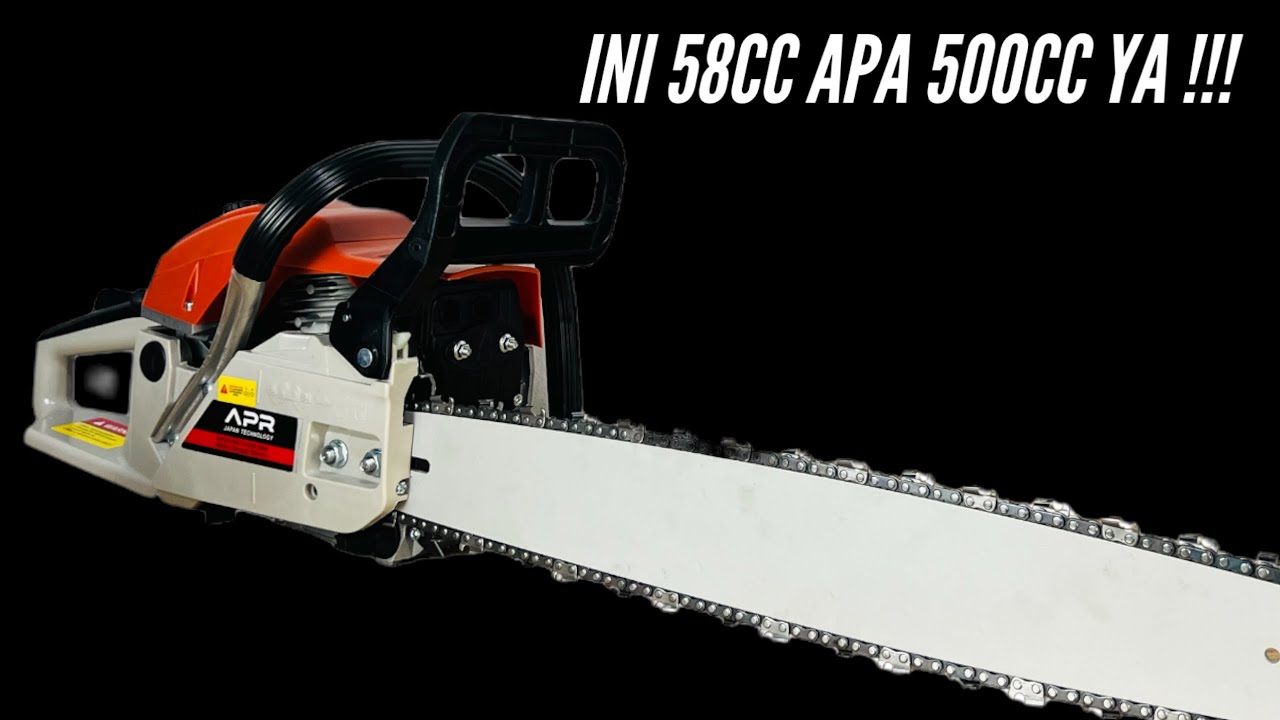 CHAINSAW APR JAPAN A5800 2 TAK 58CC. BIKIN ANGKAT TANGAN - YouTube