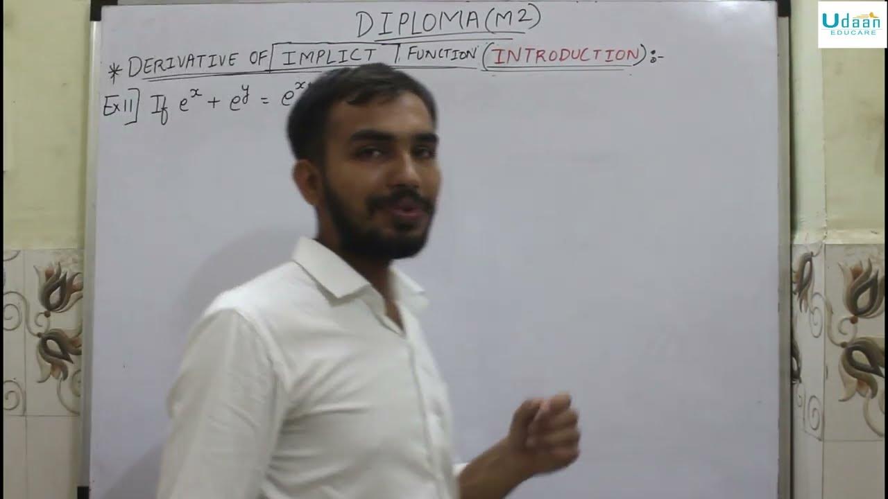 Derivatives | Applied Mathematics | Sem 2 | MSBTE | FY Diploma | IMPLICIT functn INTRO Q11 # ...
