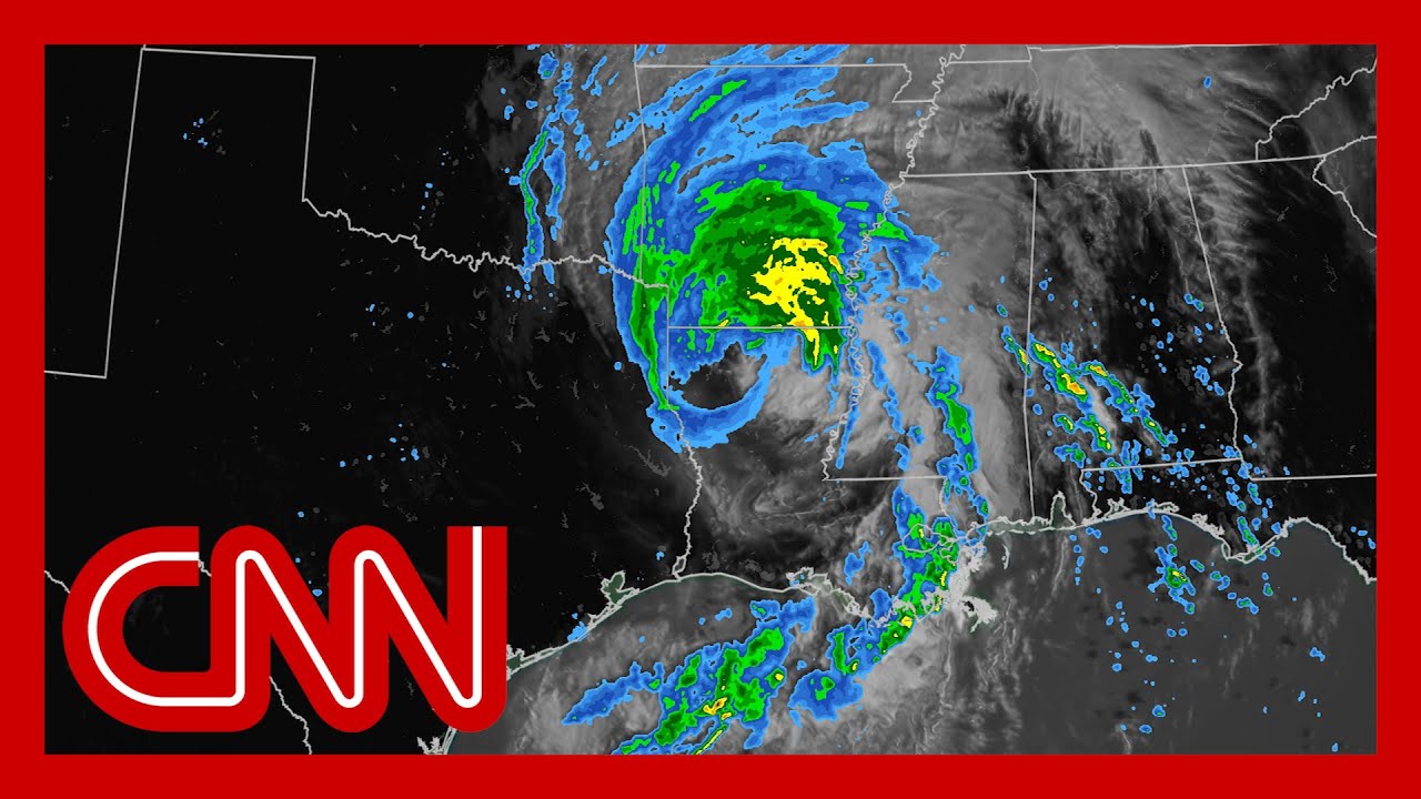 Millions at risk as Tropical Storm Laura moves inward - YouTube