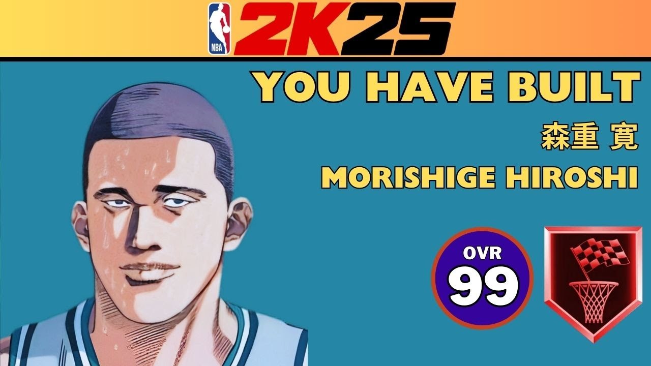 NEW BEST BIG MAN BUILD?? | NBA 2K25 HIROSHI MORISHIGE BUILD | SLAM DUNK ...