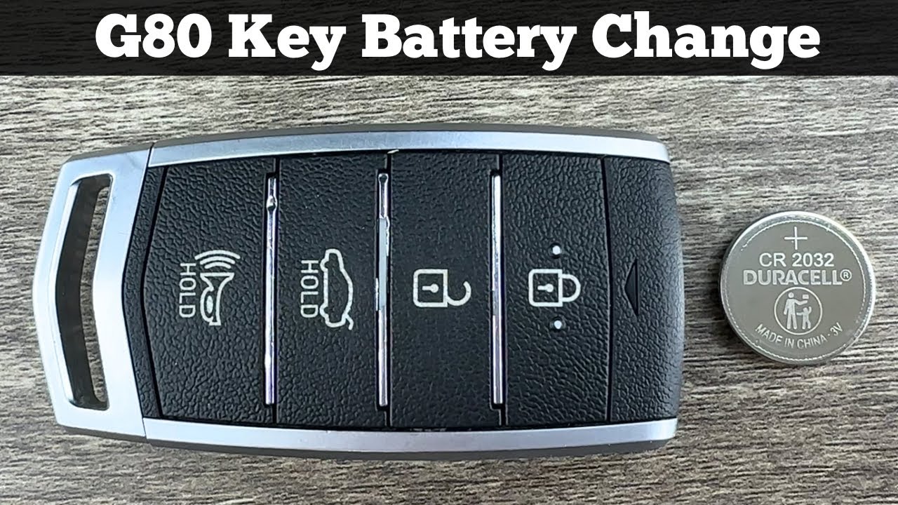 2017 - 2019 GENESIS G80 Key Fob Battery Replacement - How To Change ...
