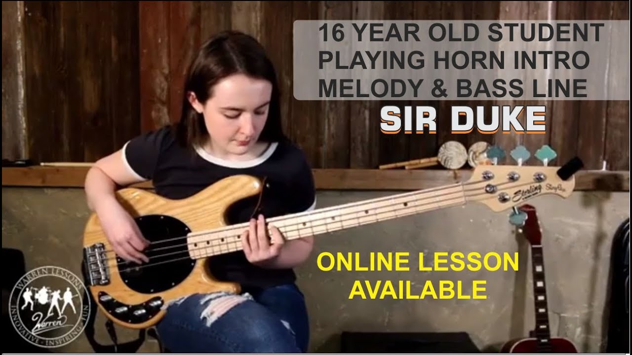 Bass Cover by Sir Duke and Stevie Wonder | Bass lessons 2020| Warren ...