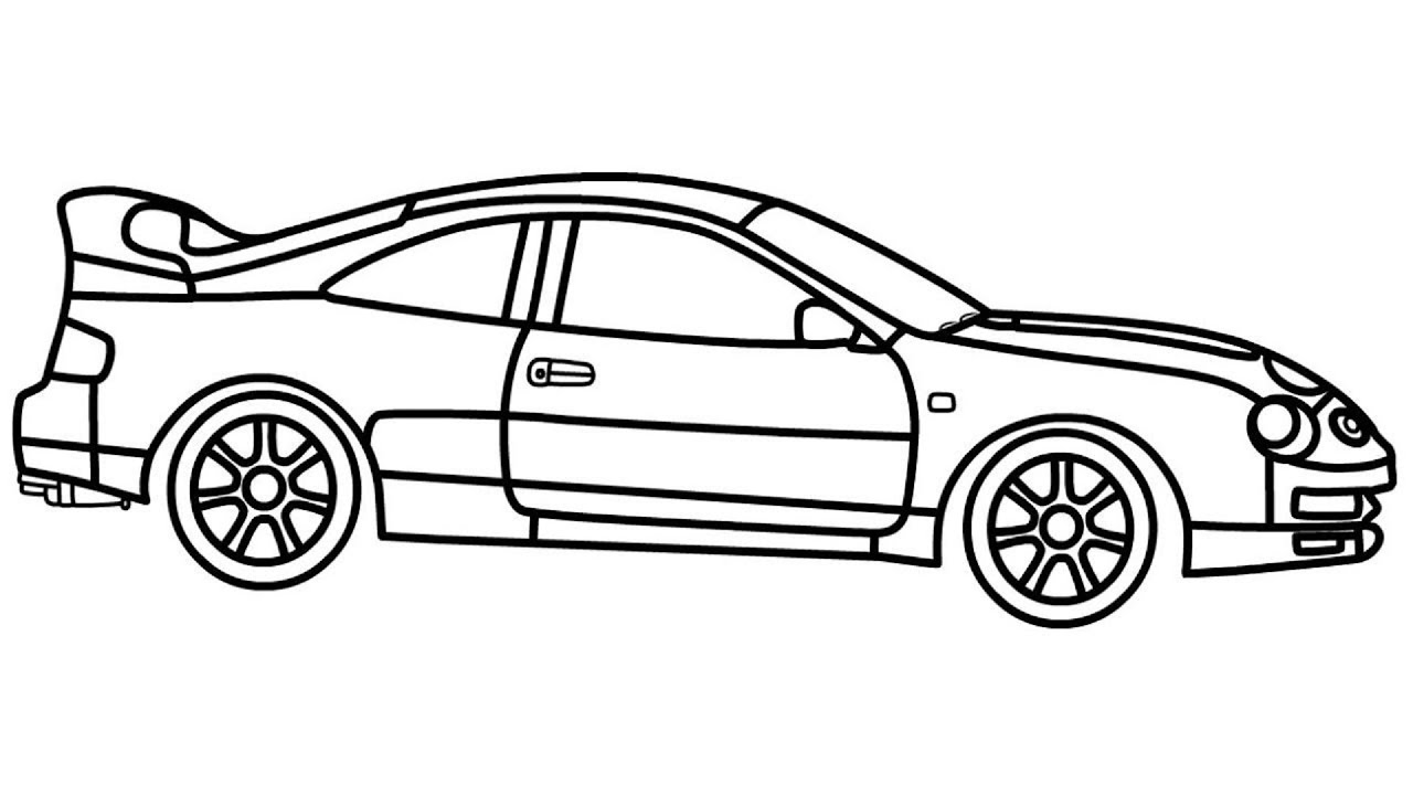 How to Draw Toyota Celica GT-Four - YouTube