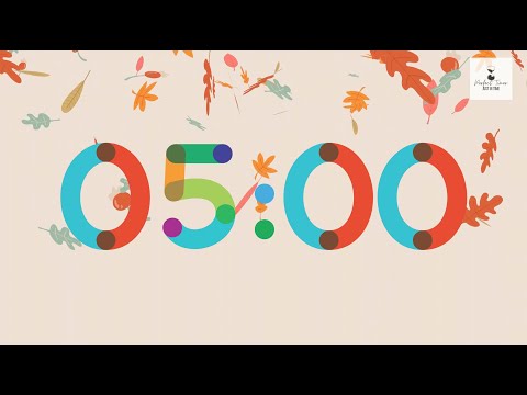 5 Minute Countdown Timer | Fall Leaves | Music