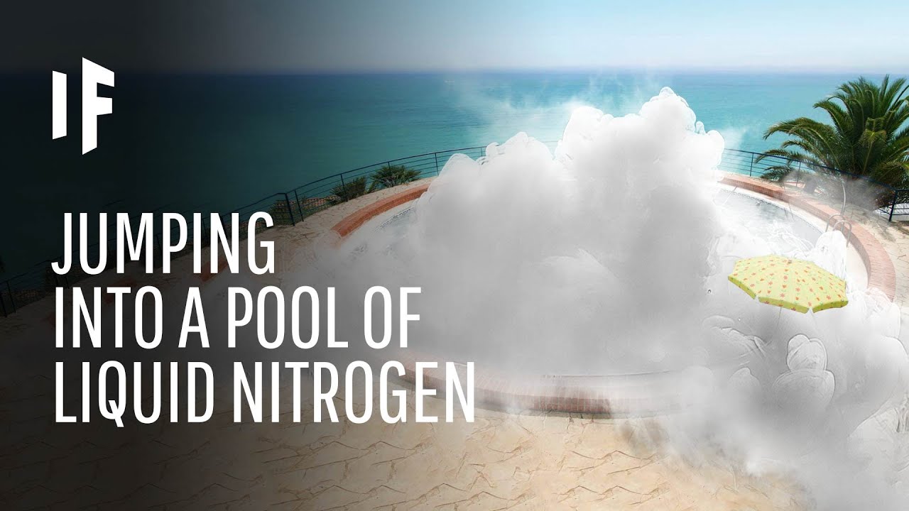 What Happens If You Fall Into a Pool of Liquid Nitrogen? - YouTube