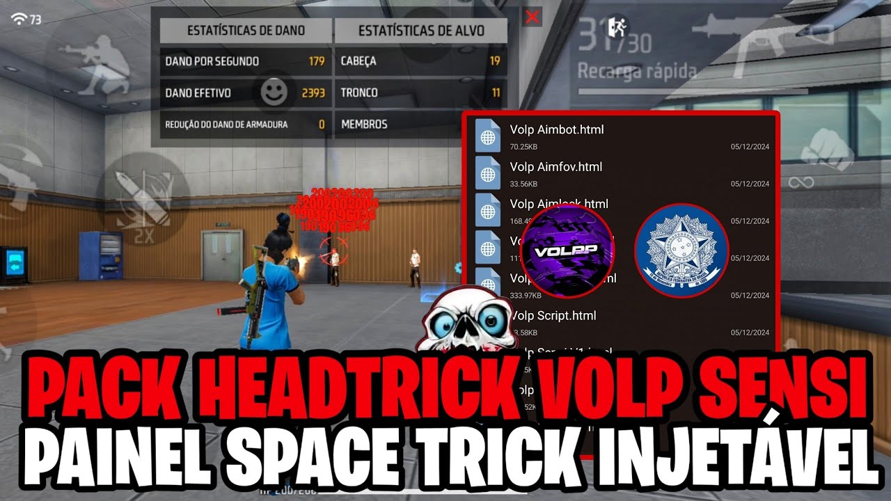 Saiu! PACK HEADTRICK CLT VOLP SENSI + PAINEL SPACE TRICK INJETÁVEL ☠️ ...