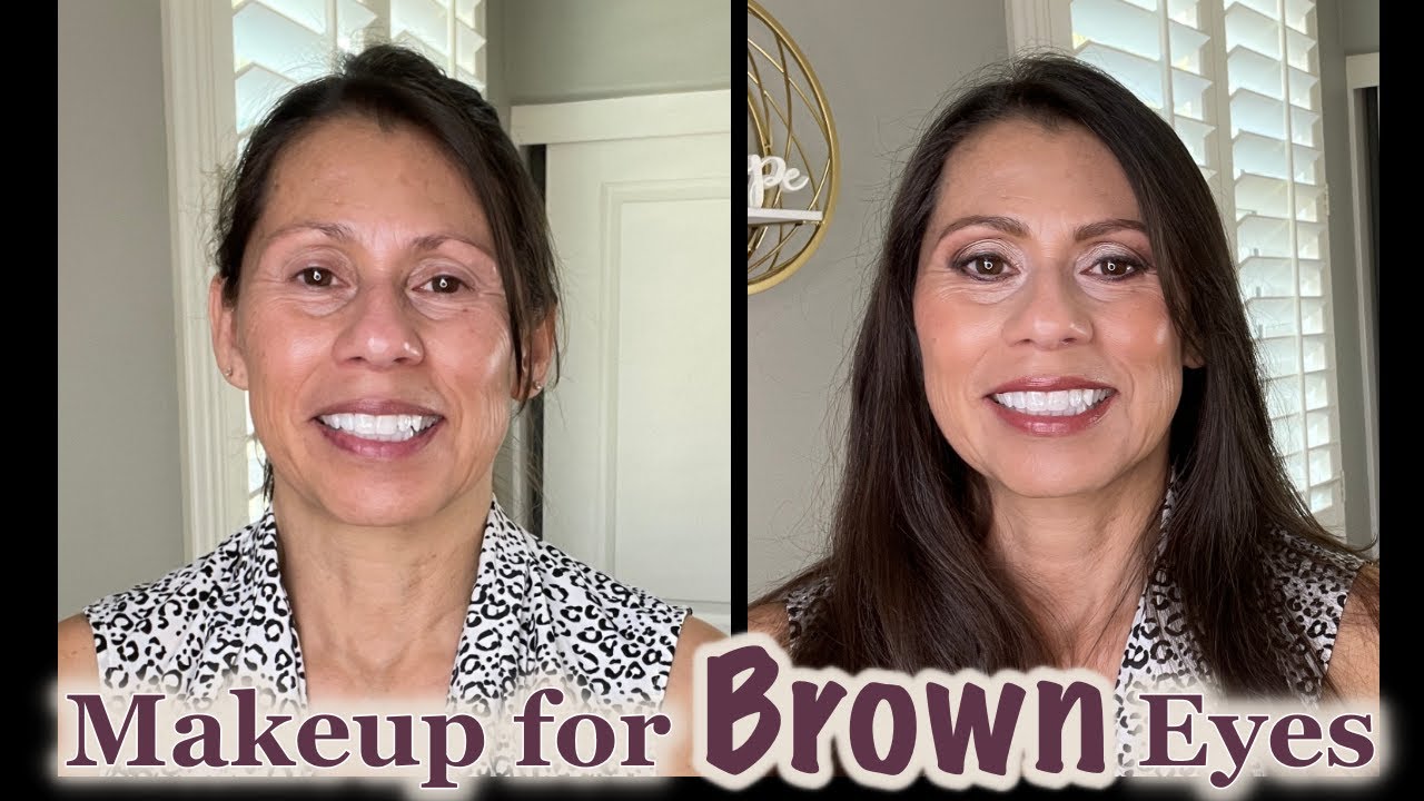 Eye Color Series: BROWN Eyes ~ Neutral Mature Skin Makeup - YouTube