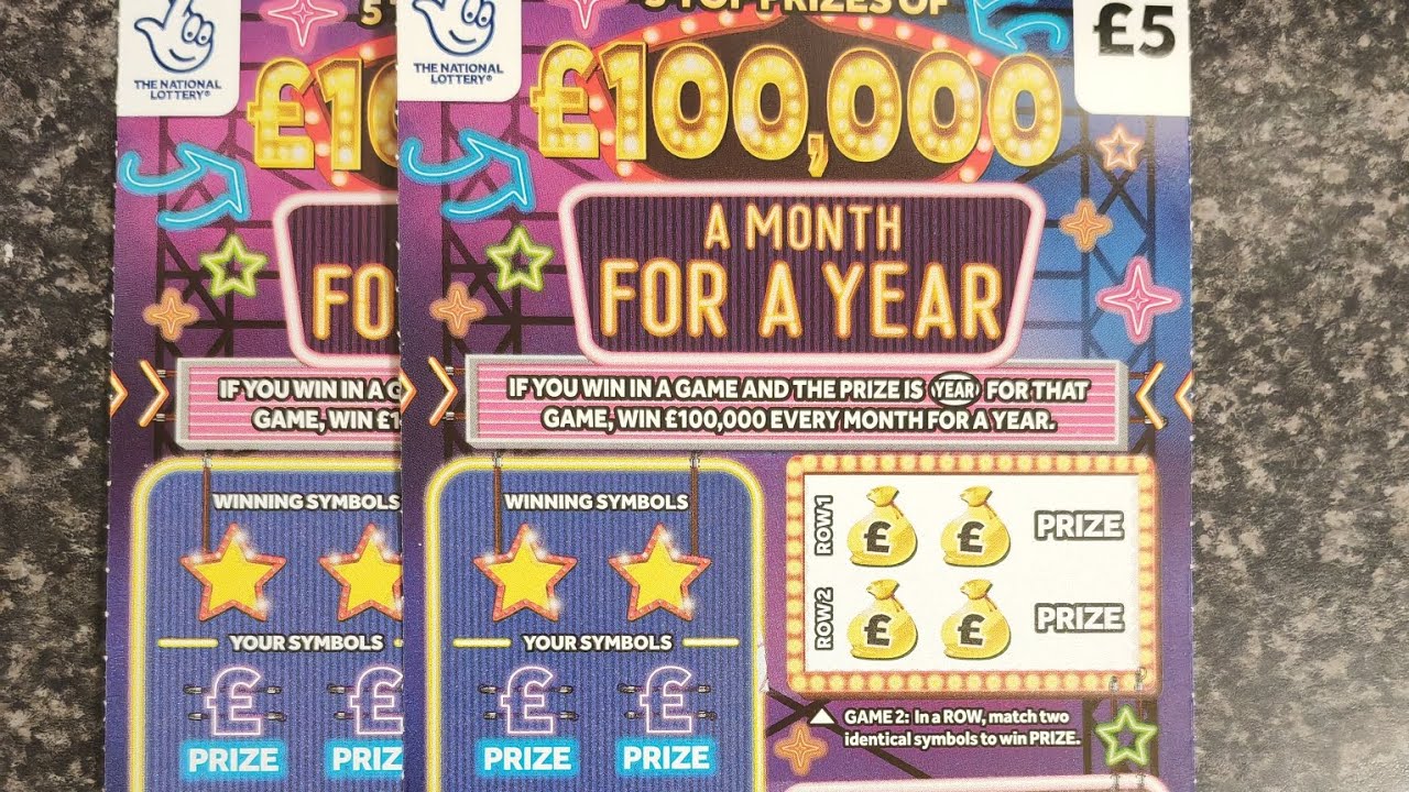 £100,000 a month for a year scratch cards £10 in play - YouTube