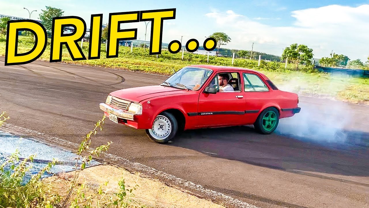 PRIMEIRO TREINO DE DRIFT COM O CHEVETTE 1.9 TURBO - YouTube