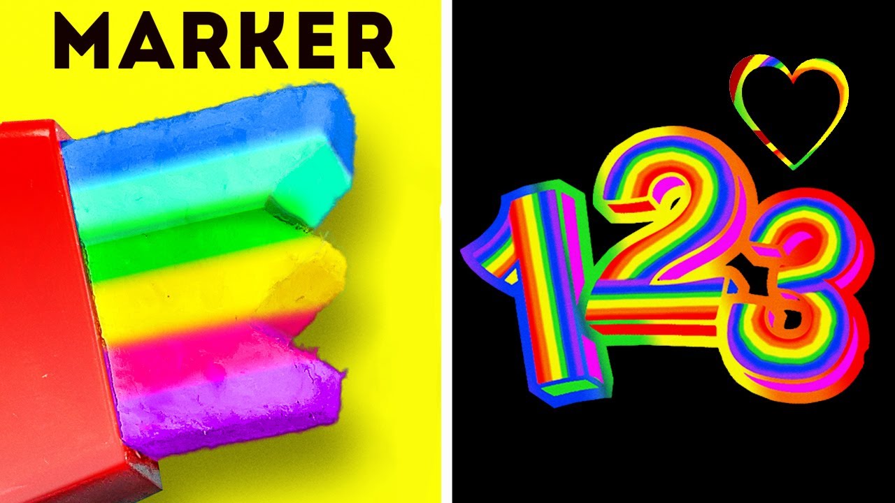 BACK TO SCHOOL SUPPLY DIYS || School Hacks For Students by 123 Go! Live ...