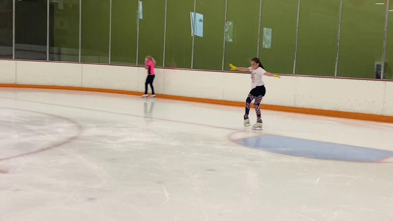 Quarantine skating days 2020 double toe loop jump - YouTube