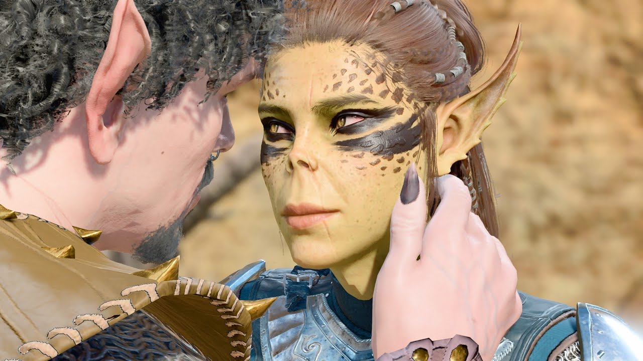 Patch 6: New Kiss Animations | Lae'Zel Romance | Baldur's Gate 3 - YouTube