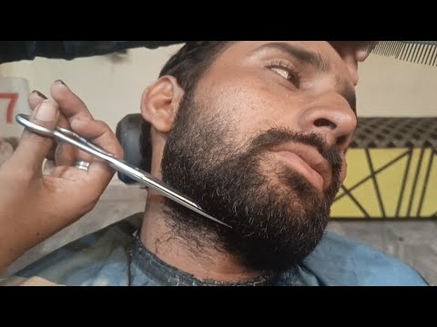 World Youngest Village Barber Home Less Man Very Big Beard Full ...