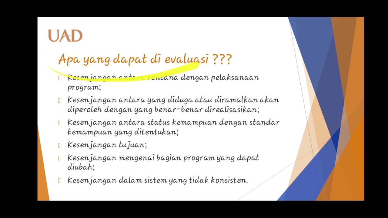 Kelompok 7 Discrepancy Model Evaluasi (MATA KULIAH EVALUASI BIMBINGAN ...