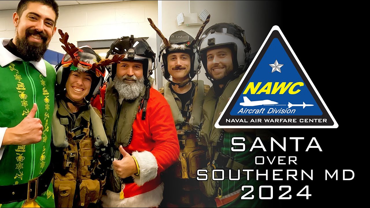 NAWCAD and Santa team up once again in 2024 for a recon flight over ...