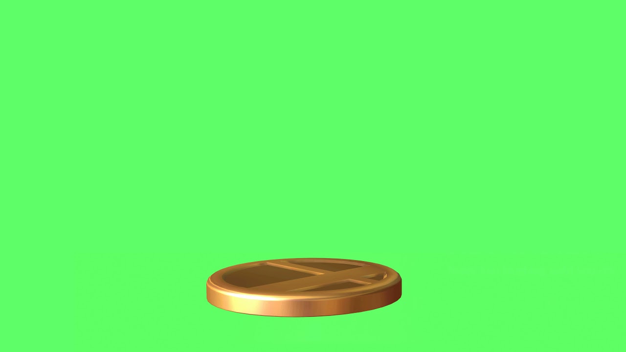 SSBB Rotating Trophy Stand Green Screen - YouTube
