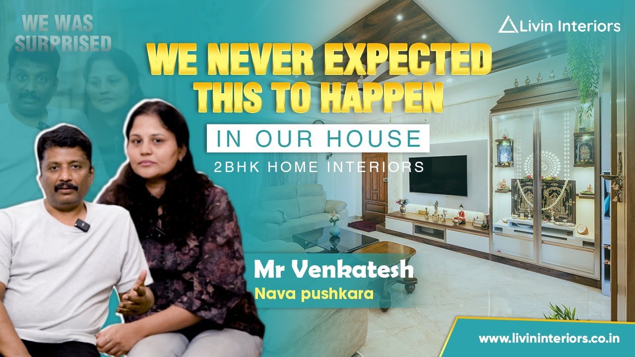 Simple & Modern | 2BHK home interior design | Nava Puskara | Bangalore ...