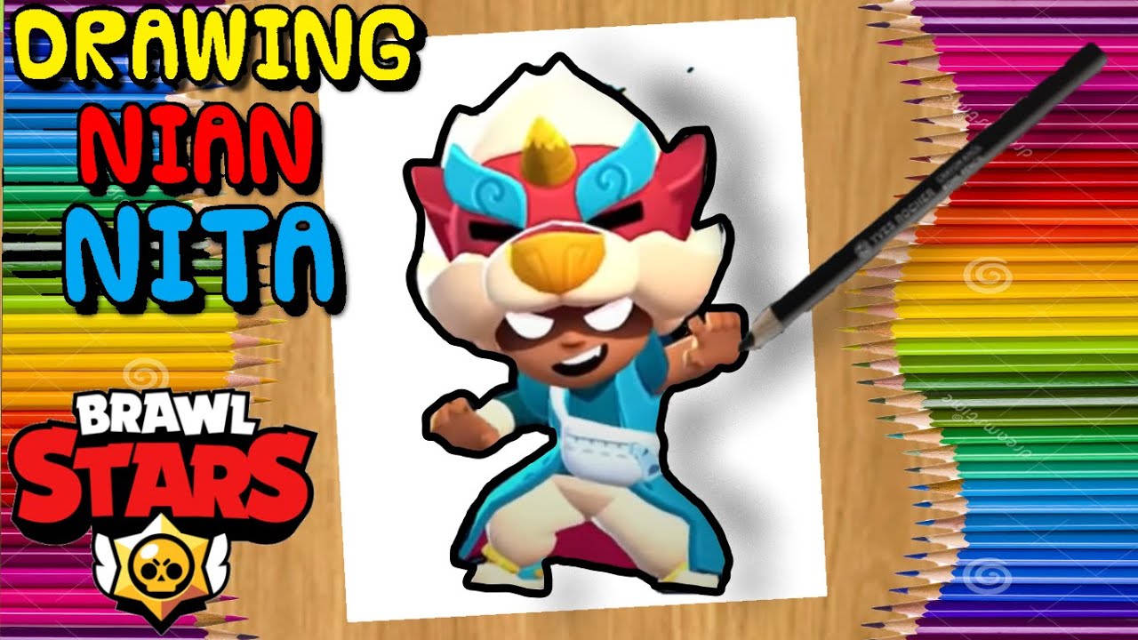 How To Draw NITA NIAN 🐻 new skin easily | Brawl Stars \ Comment ...