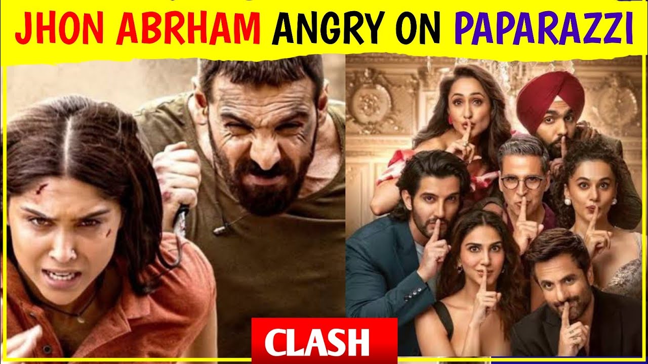 Jhon Abrham Angry On Paparazzi | Vedaa Trailer Review | VEDAA vs KHEL ...
