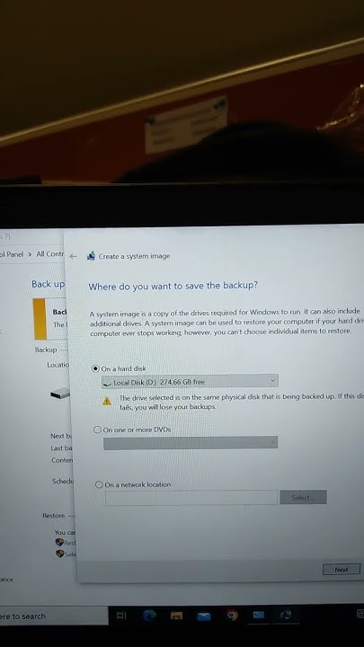 Creating system image, windows 10 /11 restore - YouTube