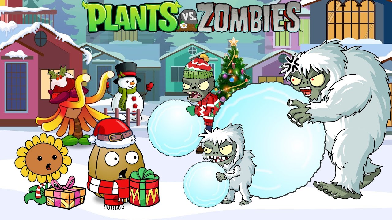 Plants vs Zombies Animation Merry Christmas #3 Series2023 🎄 - YouTube