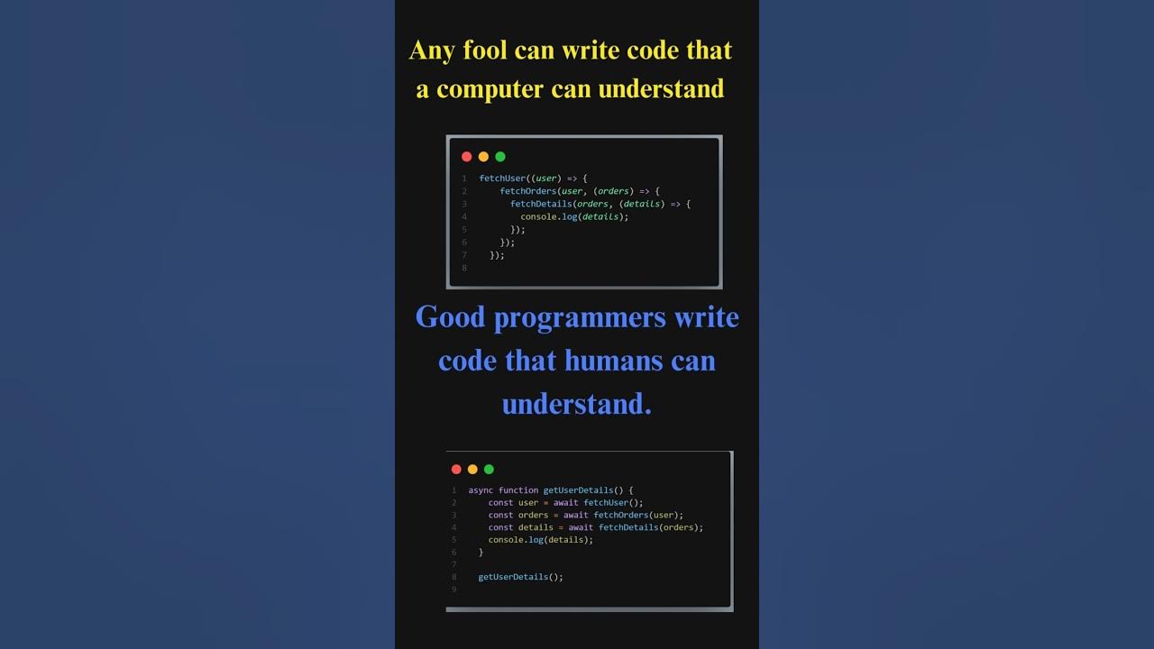 Why is Clean Code important?#coding #cleancode #javascript #malayalam - YouTube