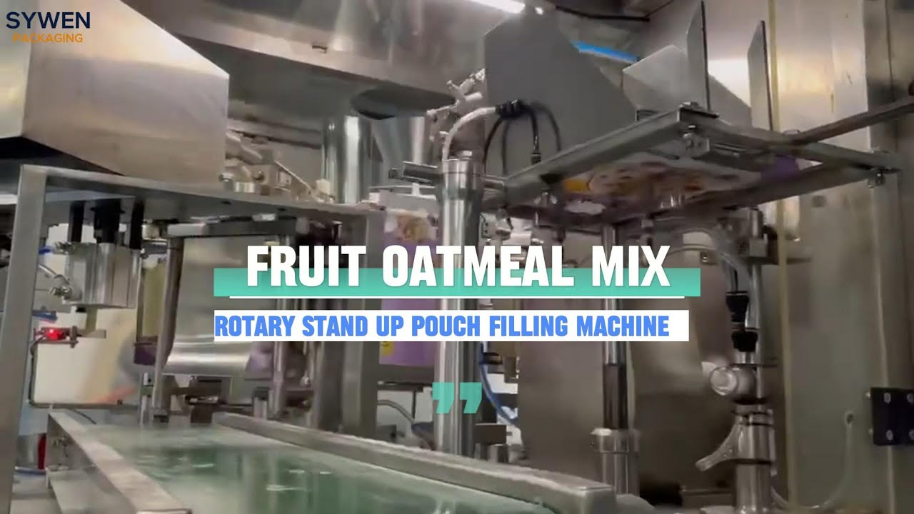 Automatic Rotary Fruit Oatmeal Mix Doypack Filling Machine #oatsmeal # ...