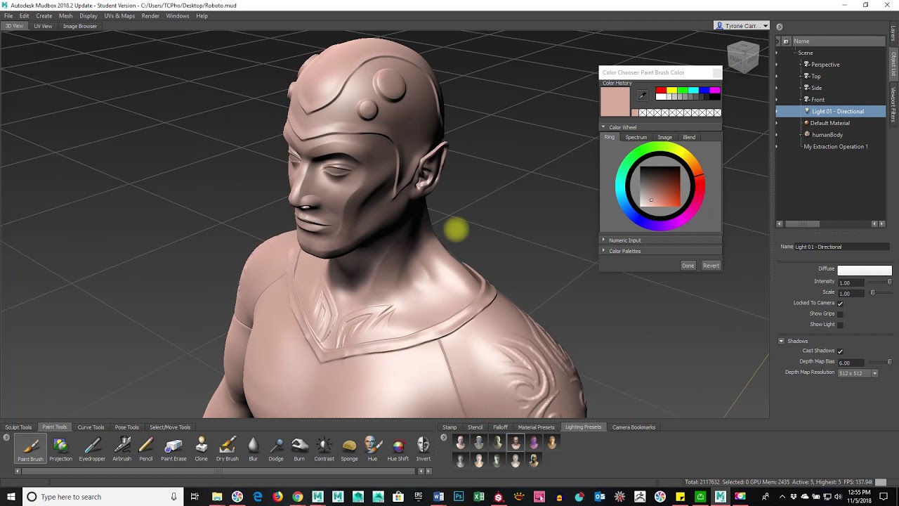 Working in Mudbox - YouTube