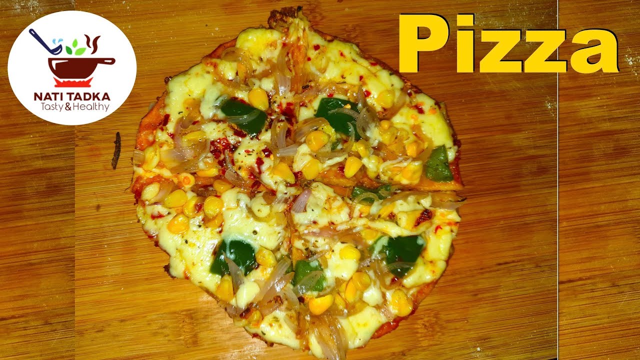 Veg Tava PIZZA Recipe | Vegetable Pizza Recipe | Nati Tadka - YouTube