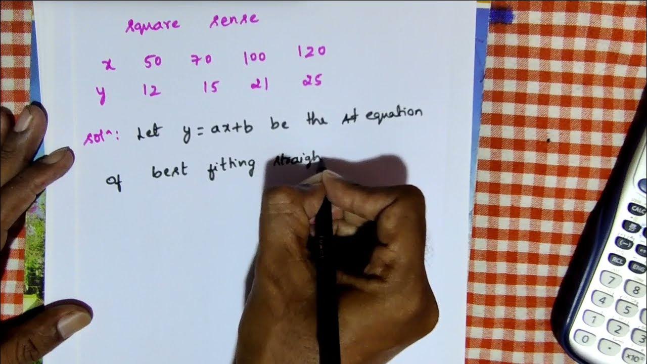 Curve Fitting Part 2 | Fitting Straight Line | Engineering Mathematics ...