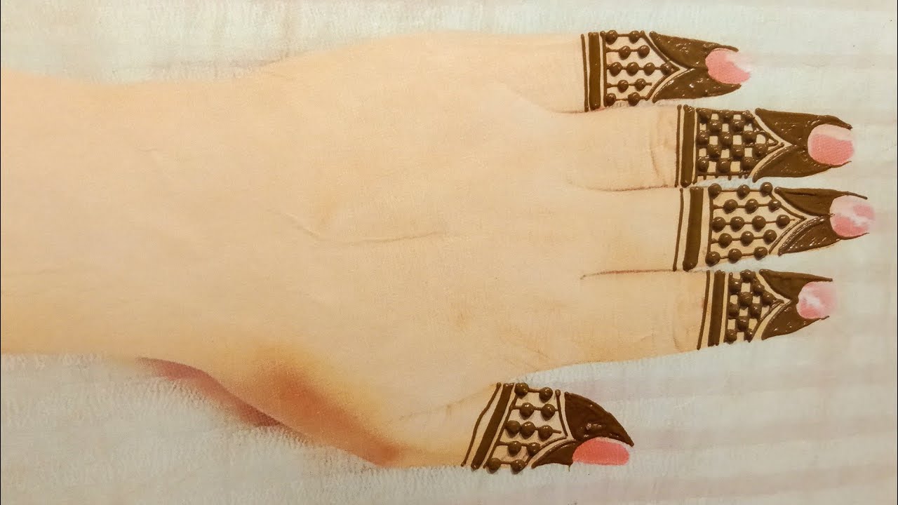 New Beautiful Easy Finger Mehndi Design For Hand| Simple Ungli Mehandi ...