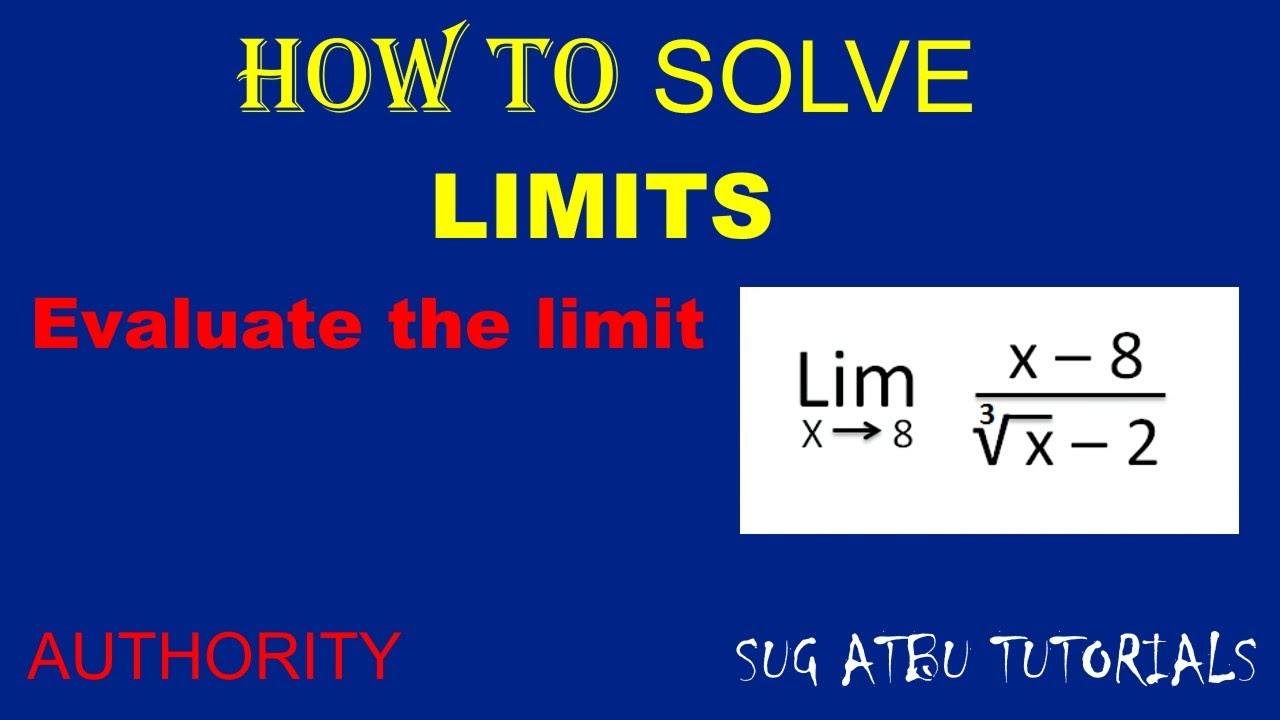 How to get over limits problems - in simple steps - YouTube