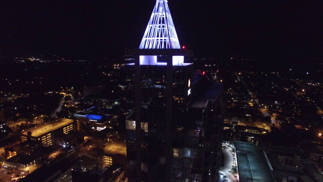 Drone flight over Downtown Raleigh in 4k - YouTube