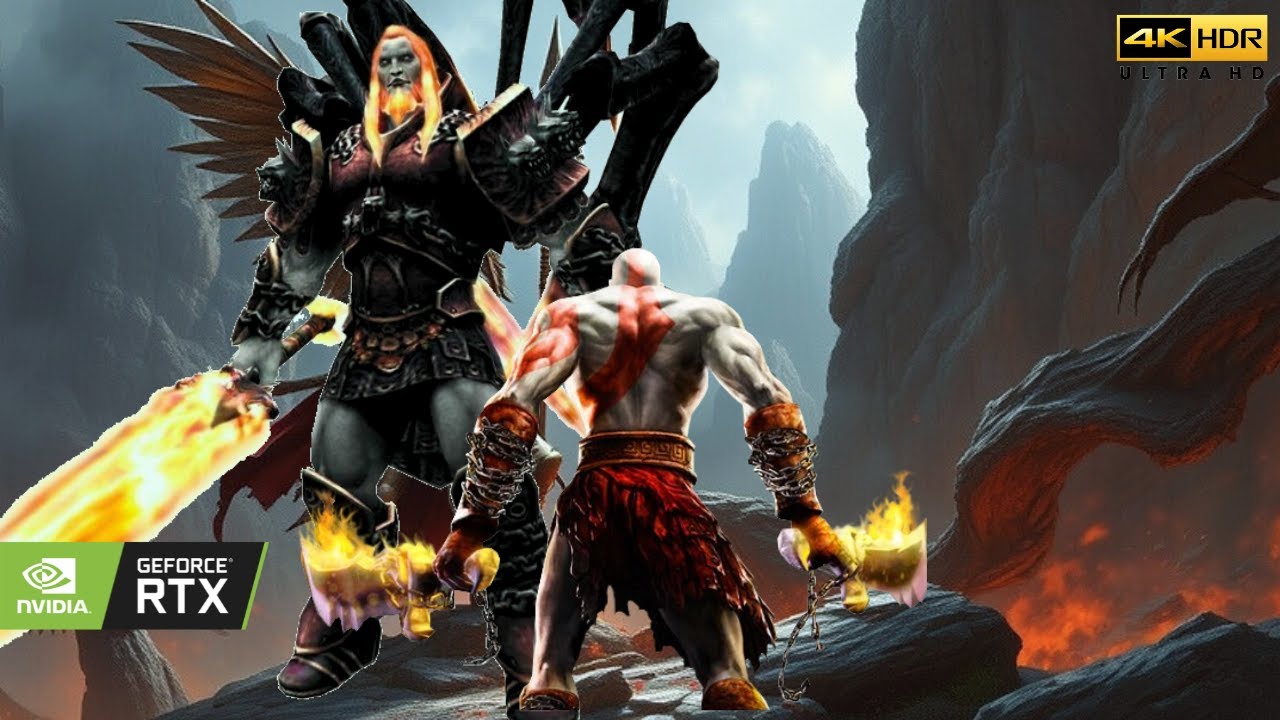 God of War 1 Remastered Aries Boss Fight 4k 60 Fps - YouTube