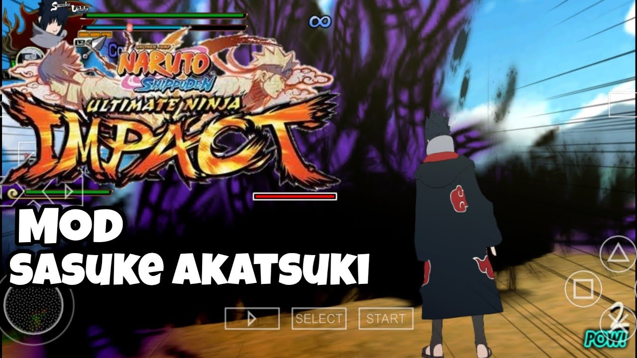 Naruto impact mod skin 3D do Sasuke akatsuki - YouTube