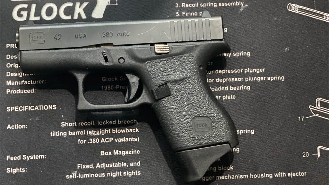 Glock 42 review .380 auto best conceal carry - YouTube