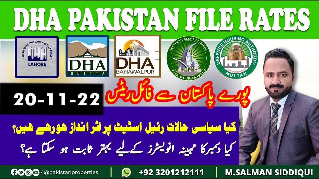 DHA Pakistan latest File Rates | Current Rate of Files from all DHA ...