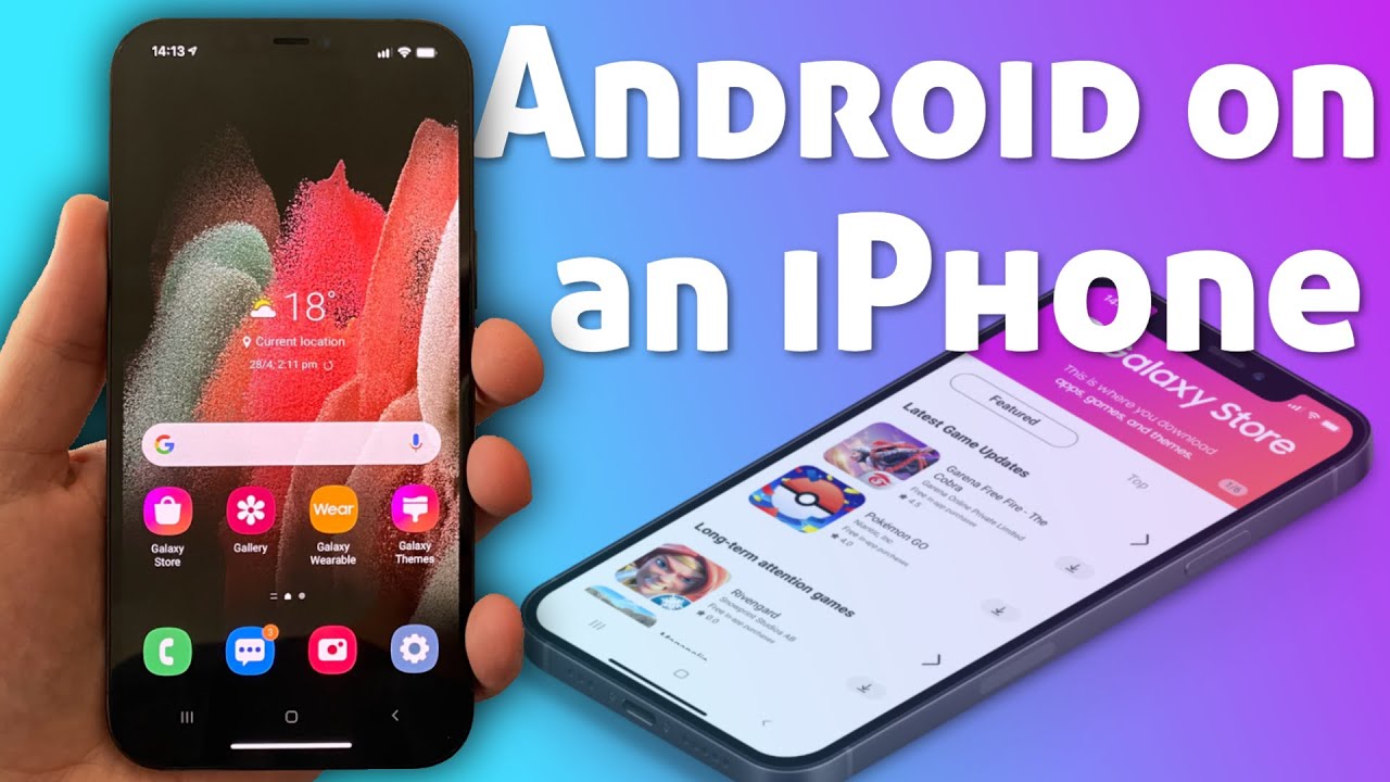 Android on an iPhone 12! (Samsung One UI) - YouTube
