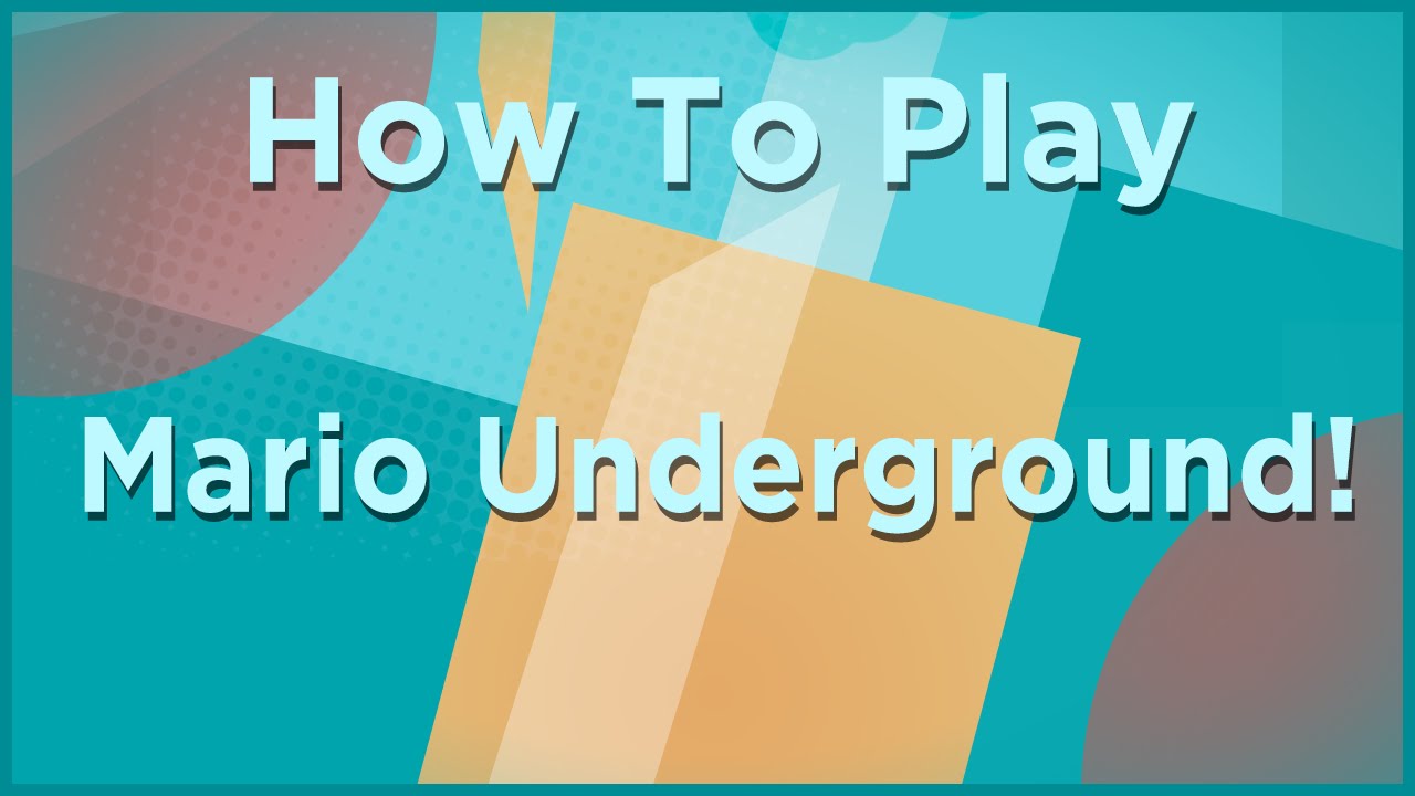 How To Play - Underground Theme (From "Super Mario Bros") - YouTube